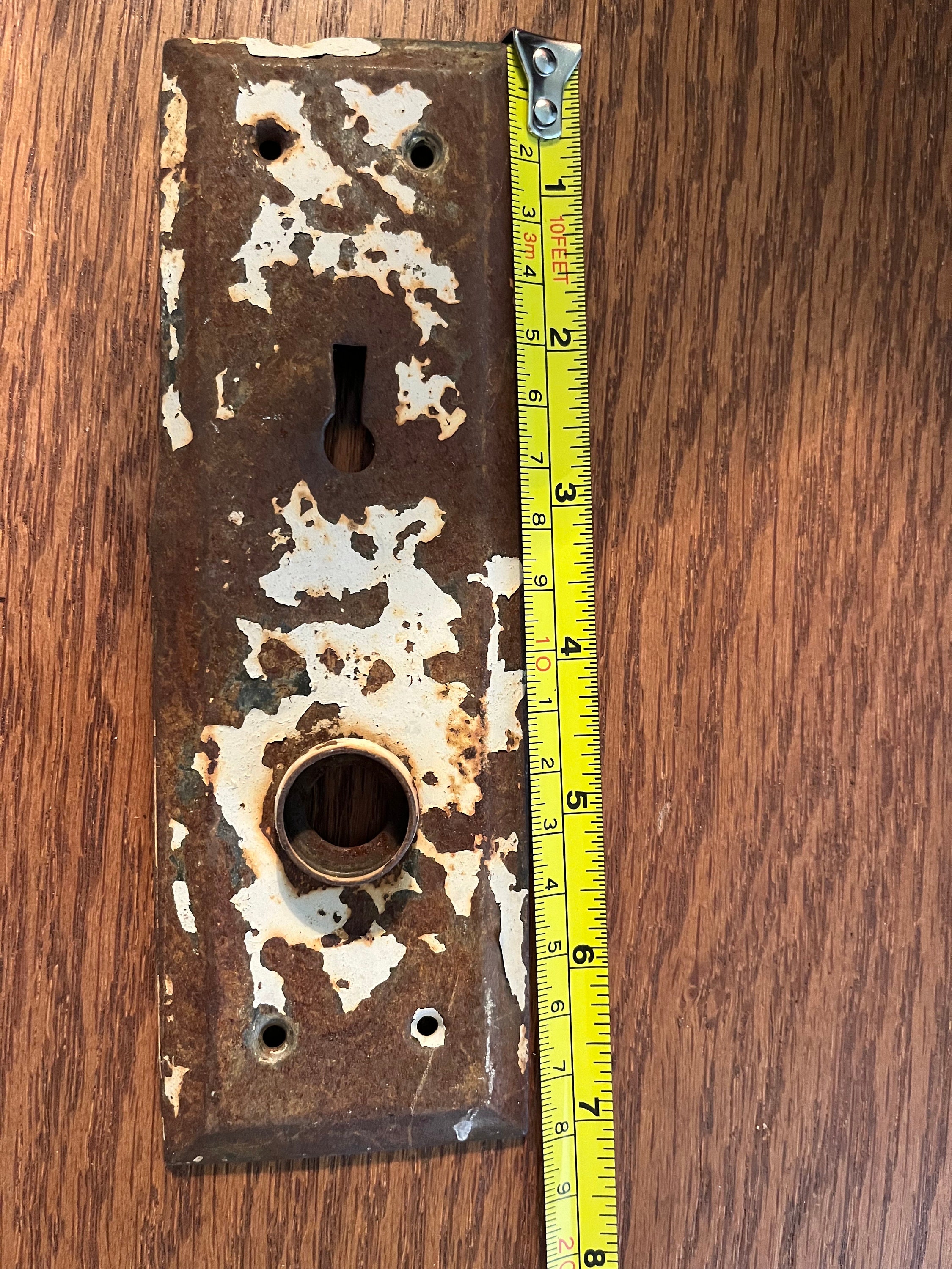 Vintage Lot 8 Rusty Crusty Iron Hinges, Backplate, Springed Hinge ...