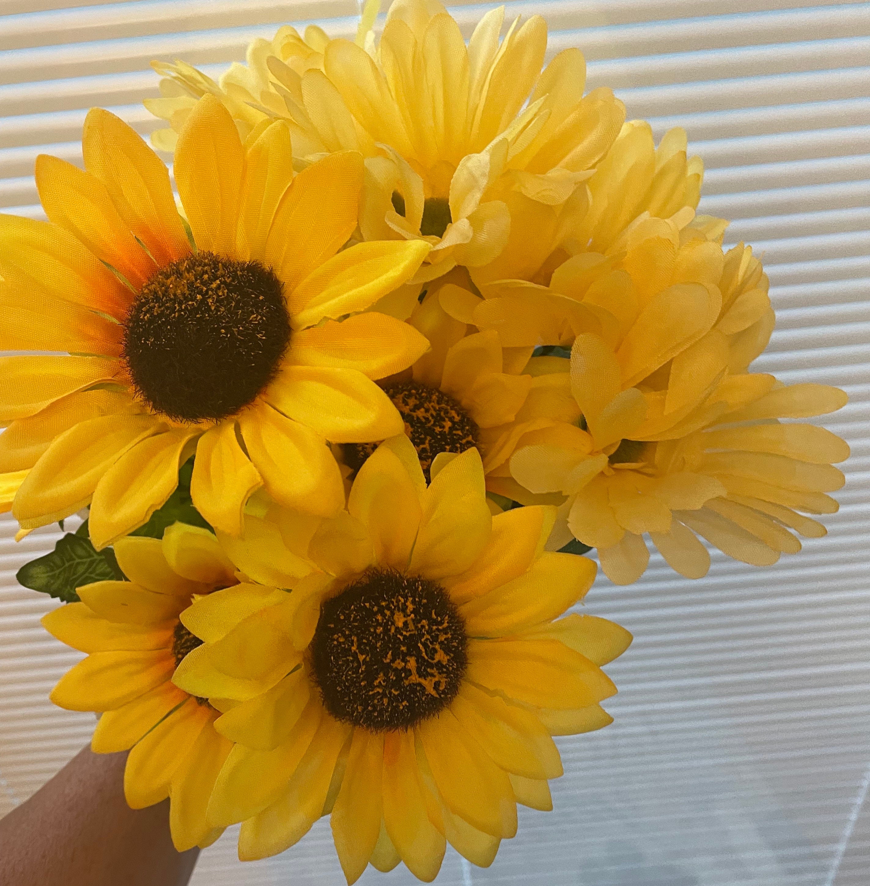 Handcrafted Sunflower Pen for Bouquet You Choose Quantity Blue or Black ...