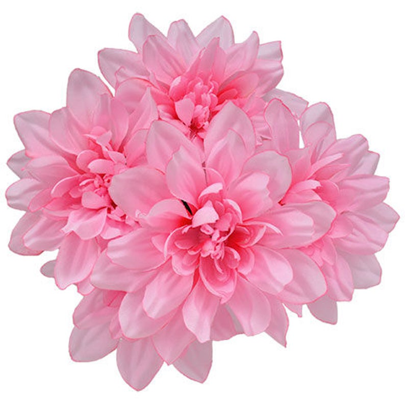 Pink Fuchsia Dahlias or Pink Hydrangeas Handcrafted Flower | Etsy