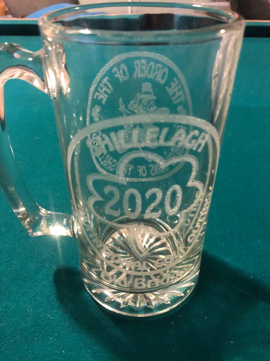 Customized Engraved Glass 26.5 ounce Beer Mugs | Etsy