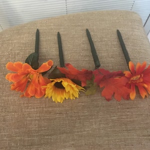 Handcrafted Fall Flower Pen: Autumn Colors, Home & Office - Etsy