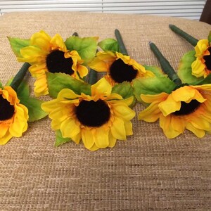 Handcrafted Sunflower Pen for Bouquet You Choose Quantity Blue or Black ...