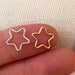 Set of 5 X Star Connectors for Permanent Jewelry - 14kt Gold Filled or ...