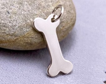 Silver Dog Bone | Etsy