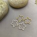 Set of 5 X Star Connectors for Permanent Jewelry 14kt Gold Filled or ...