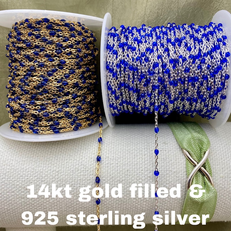 Gold Dark Blue Jewelry - Etsy UK