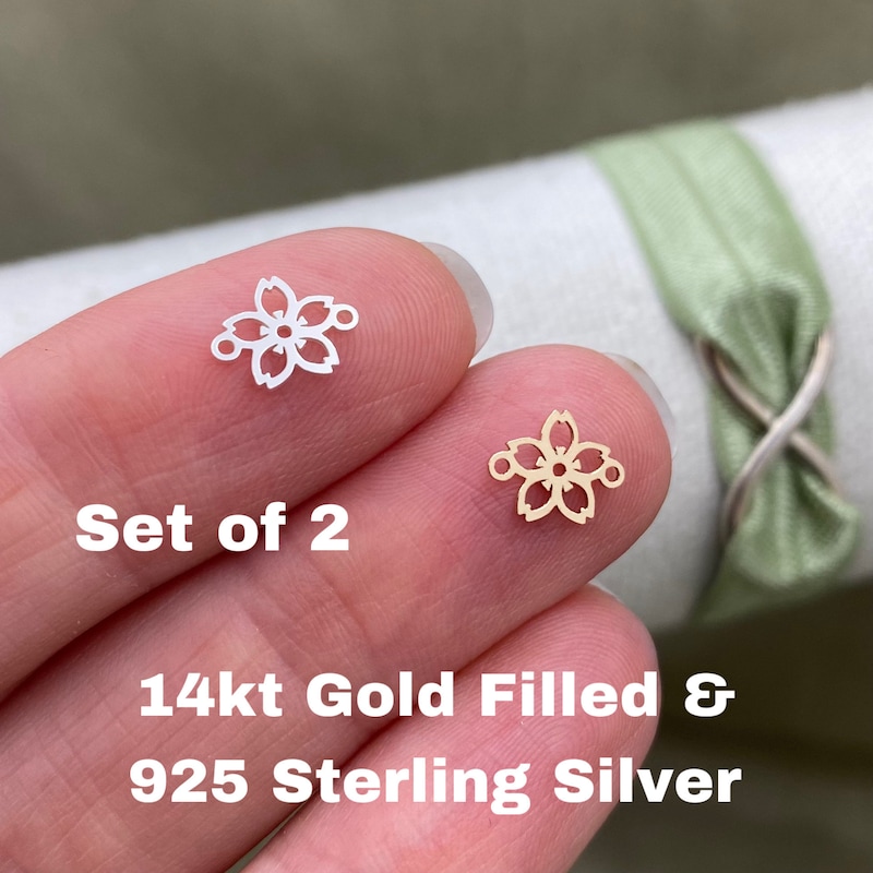 Gold Connector Flower - Etsy