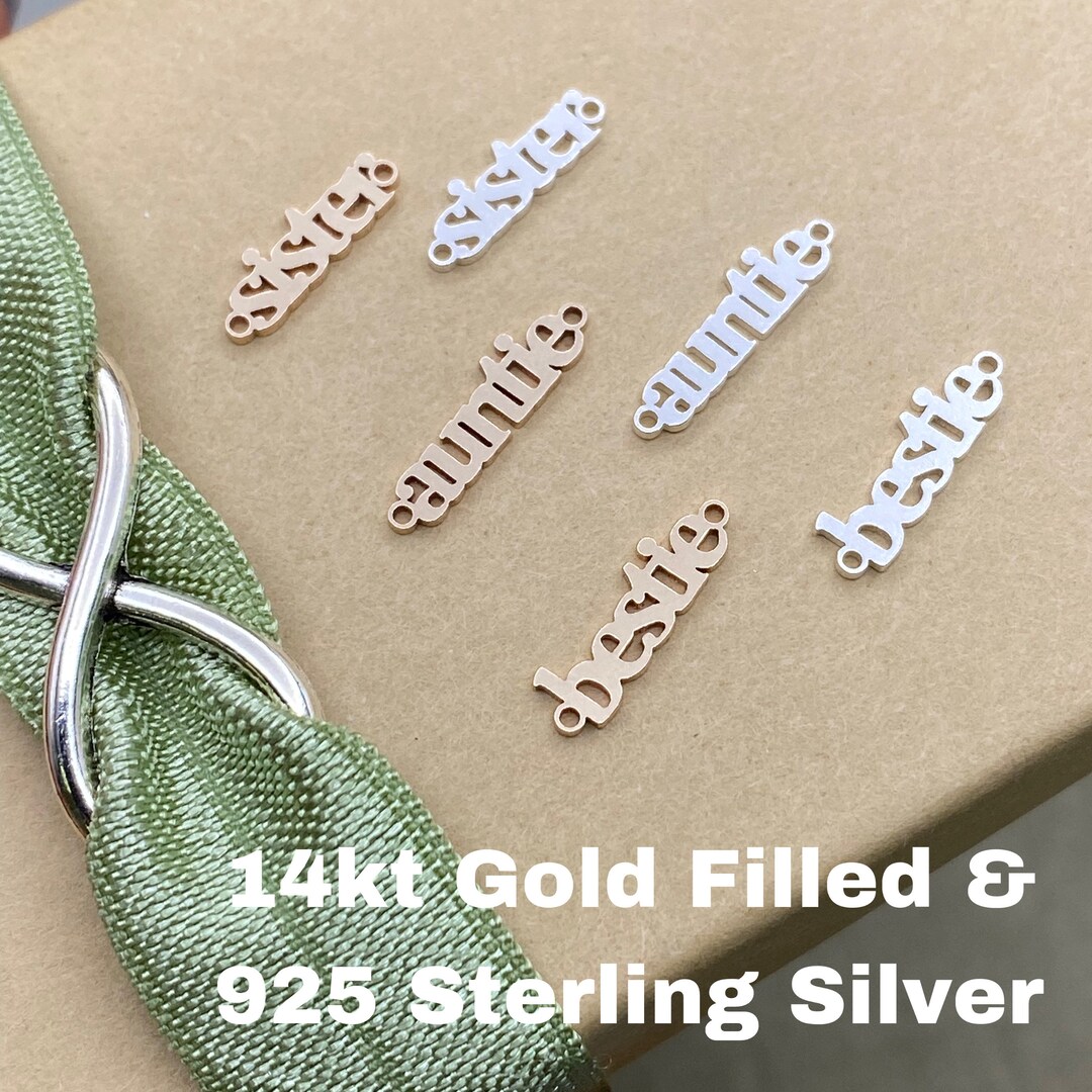 Bestie Connector Sister Connector Auntie Connector - Tiny 14kt Gold Filled or Sterling Silver ...