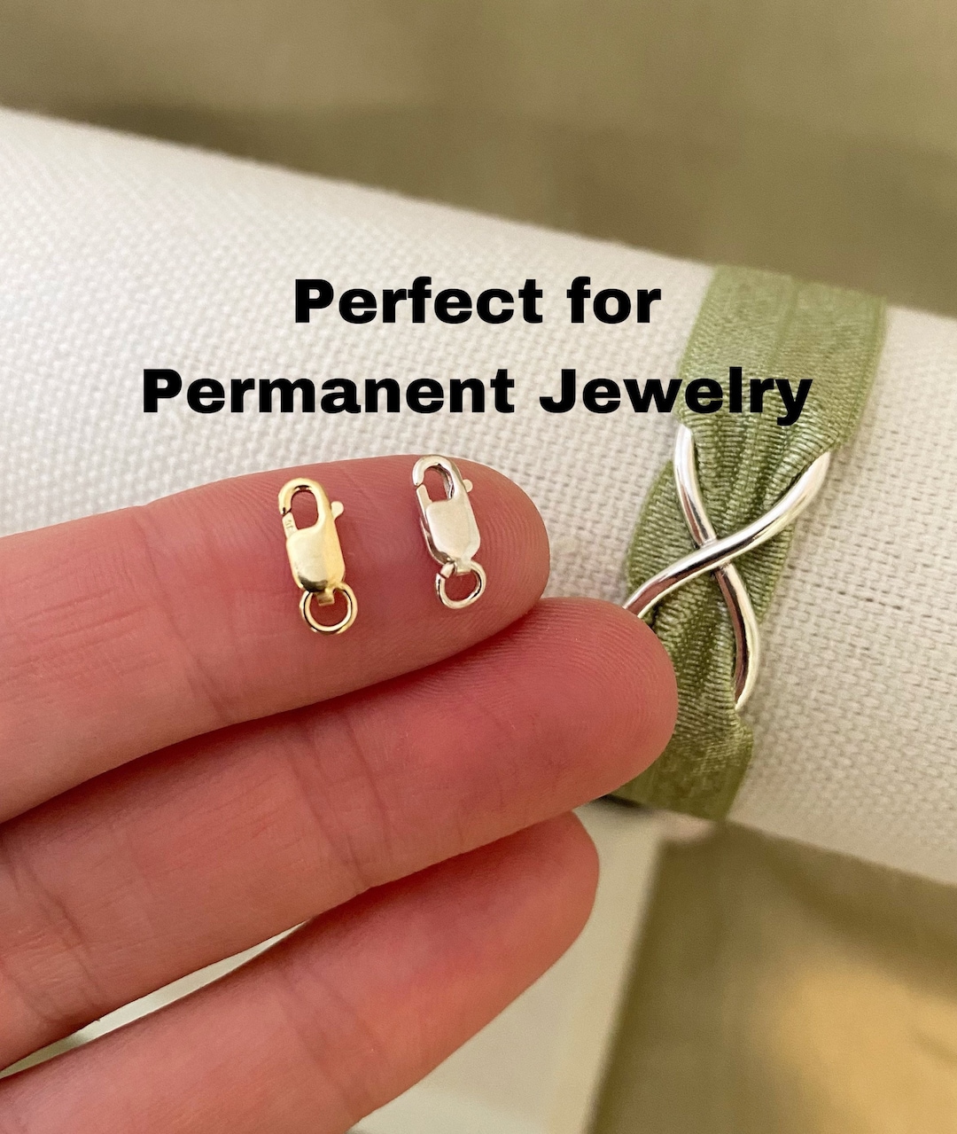 Set of 5 X Lobster Clasps for Permanent Jewelry 14kt Gold - Etsy