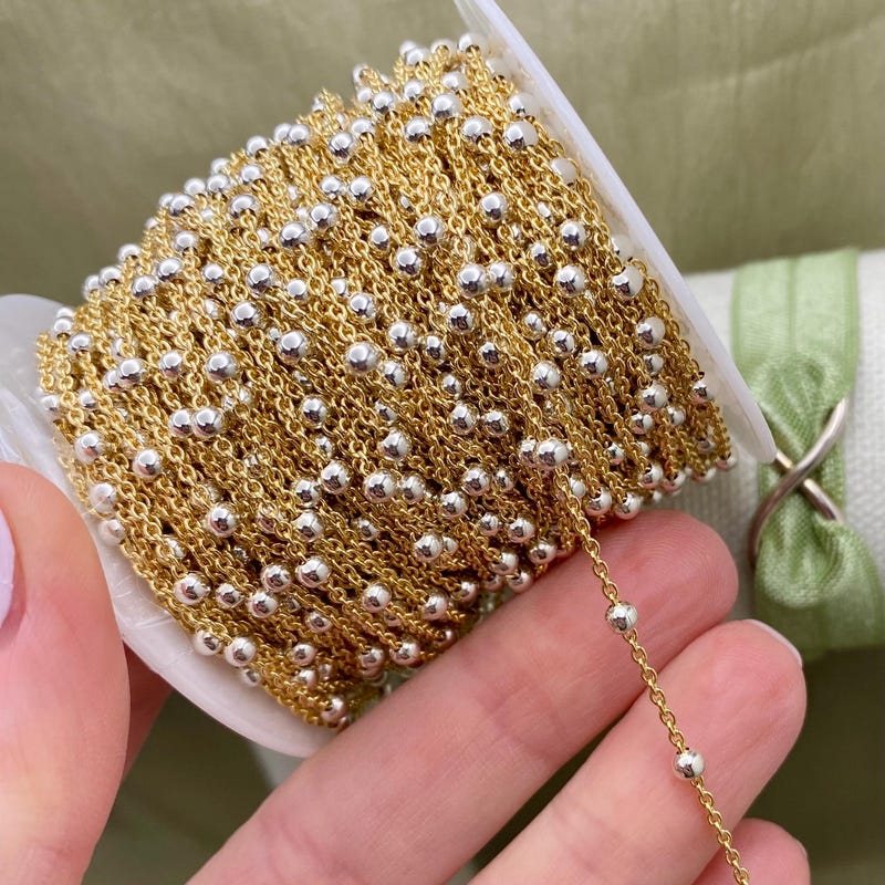 3mm Ball 14k Chain - Etsy