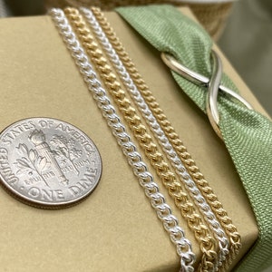 Classic Curb 2.75mm X 3.4mm (large Curb) - Chain by the Foot - Sterling ...