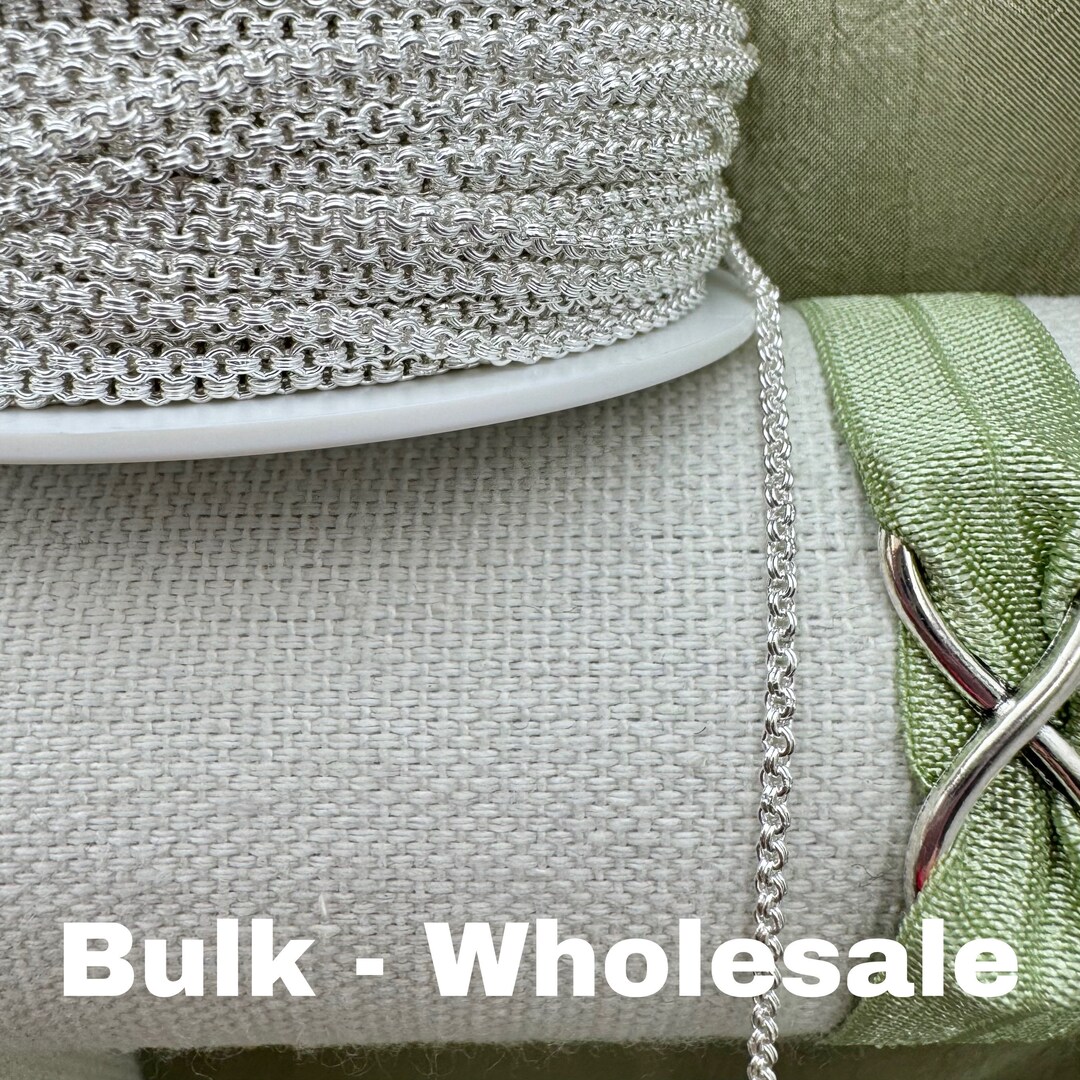 Lux Double Cable Chain 925 Sterling Silver 1.8 Mm Round Cable Chain by ...