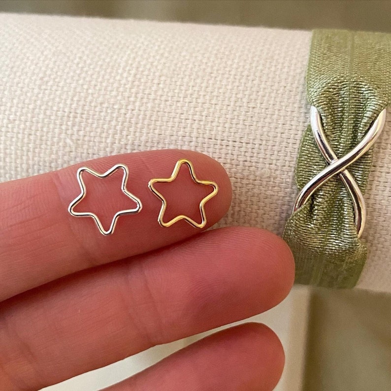 Set of 5 X Star Connectors for Permanent Jewelry 14kt Gold - Etsy