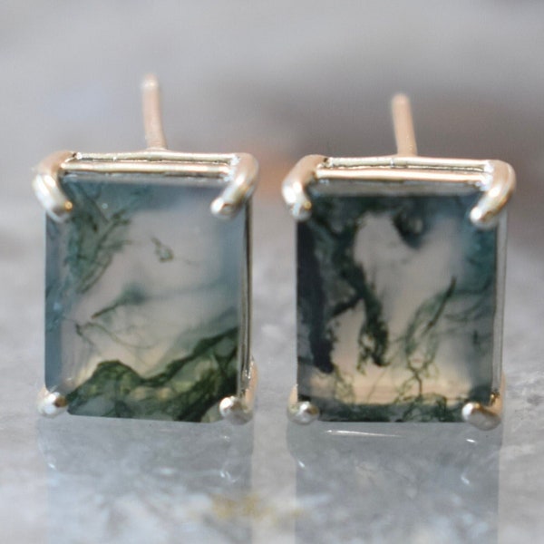 Moss Green Earrings - Etsy