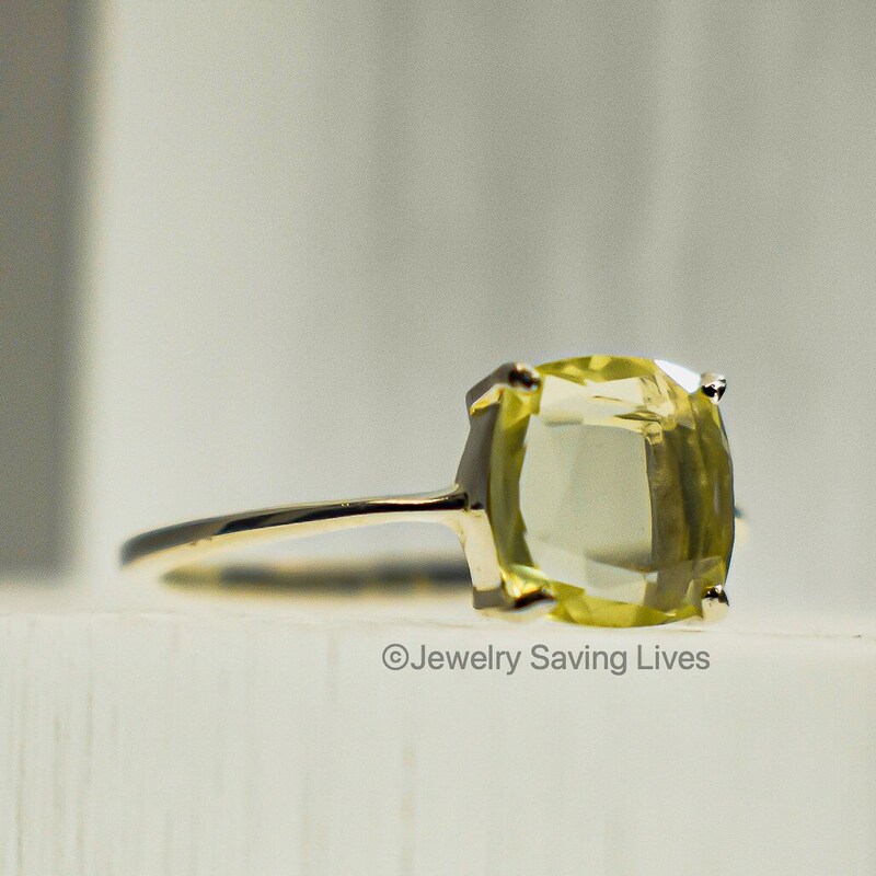 Yellow Topaz Ring - Etsy