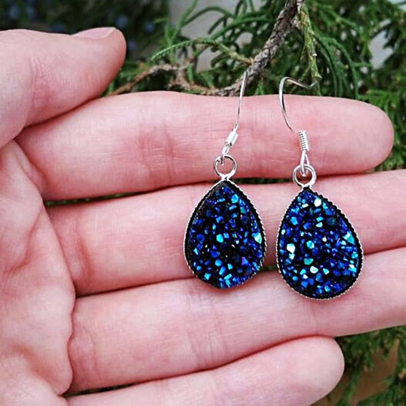 Blue Color Tear Drop Beads - Etsy