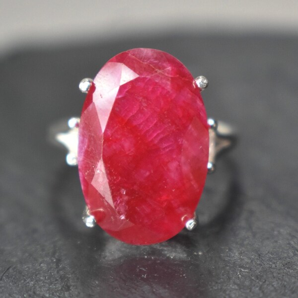 Large Ruby Ring - Etsy
