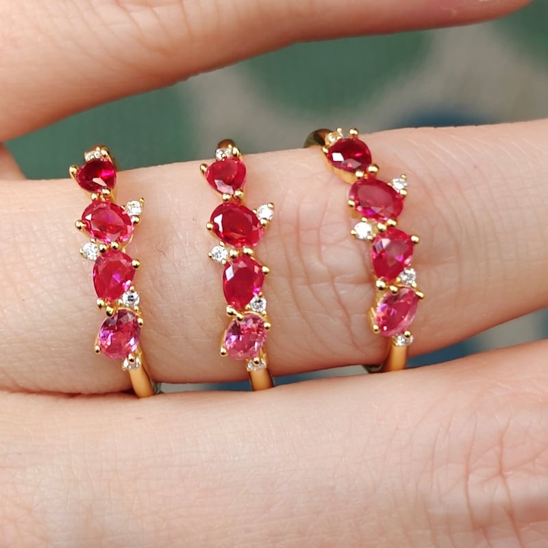 Bespoke Birthstone Rings - Etsy