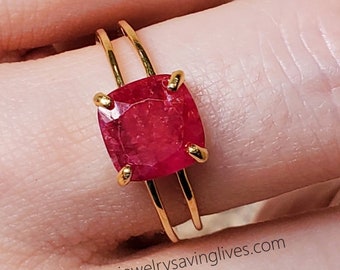 Unique Ruby Ring | Etsy