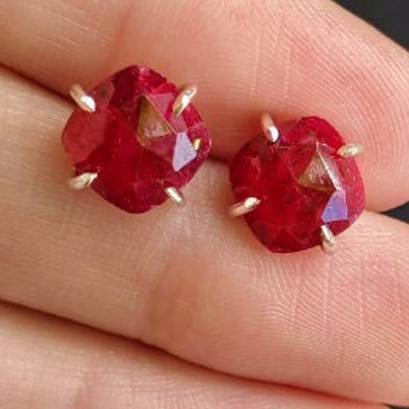 Ruby Earrings - Etsy
