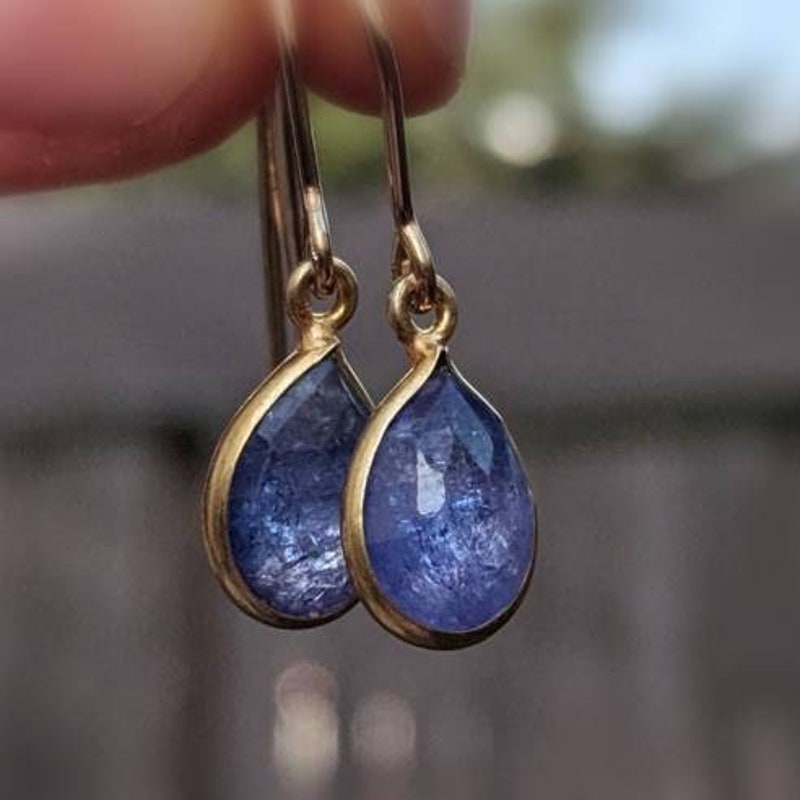 Tanzanite Earrings - Etsy