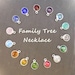 Personalized Dangle Family Tree Necklace Custom Family Tree - Etsy