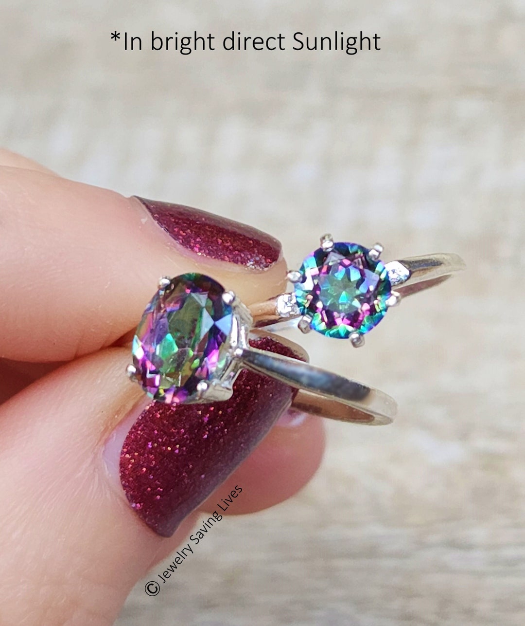 Alexandrite Ring Vintage Alexandrite Ring Oval Brilliant - Etsy