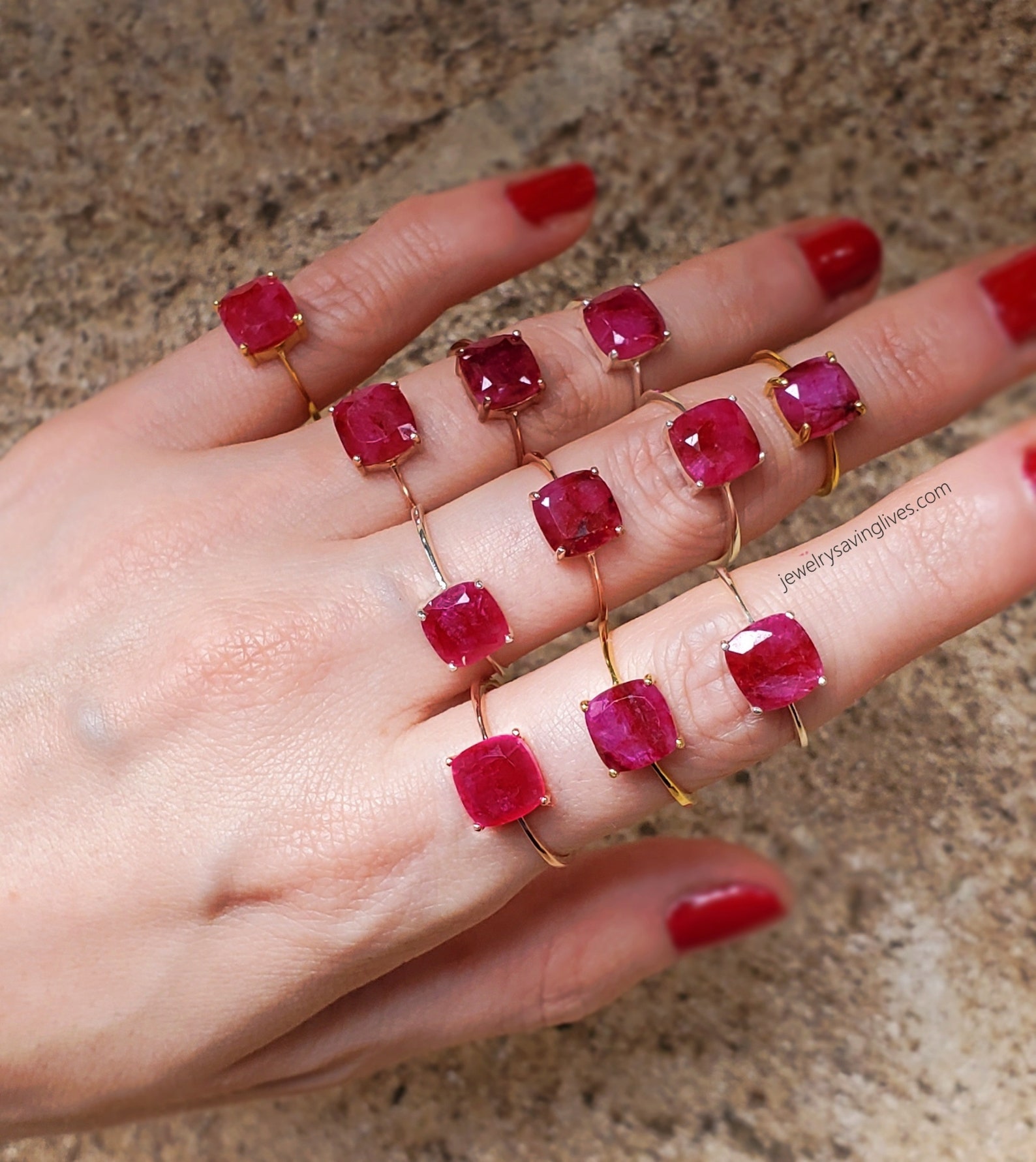 Radiant Ruby Ring in Gold Raw Ruby Ring in Gold Natural Ruby - Etsy