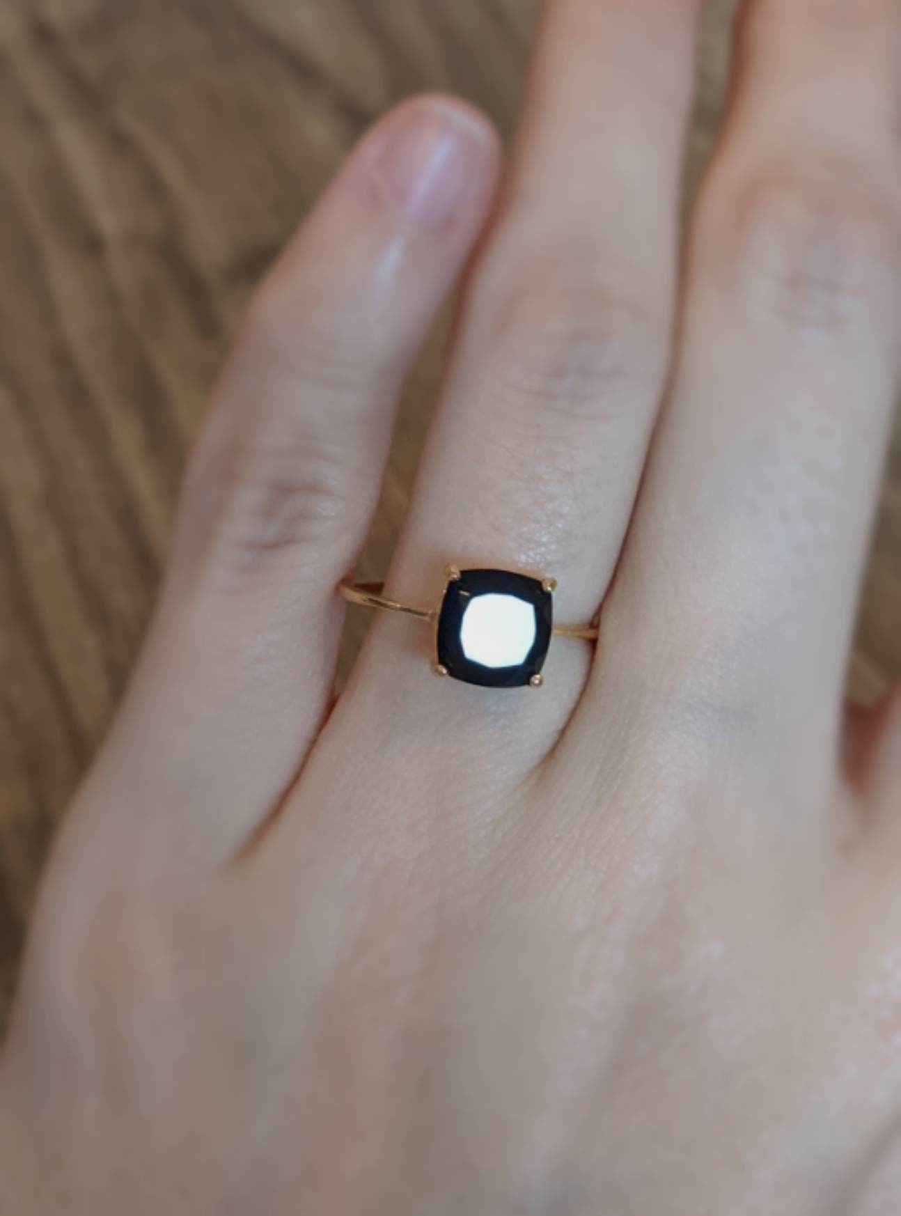 Black Onyx ring one of a kind genuine black onyx ring raw | Etsy