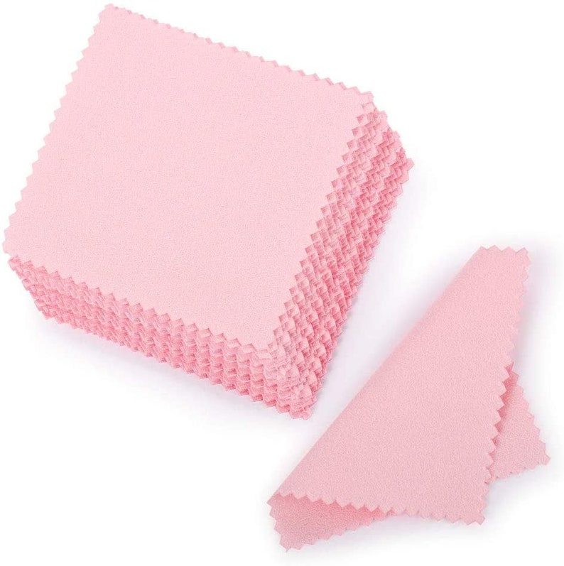 Pink Polishing Cloth, Jewelry Polishing Cloth, Jewelry Cleaning Cloth ...