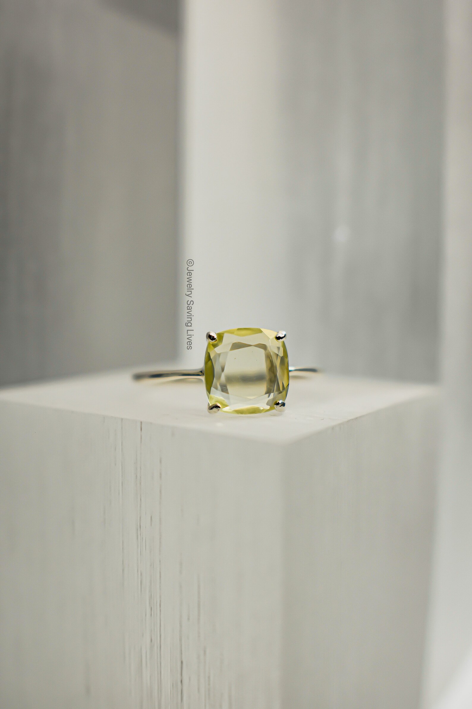 Natural Lemon Topaz Ring Topaz Ring Solitaire Stacking | Etsy