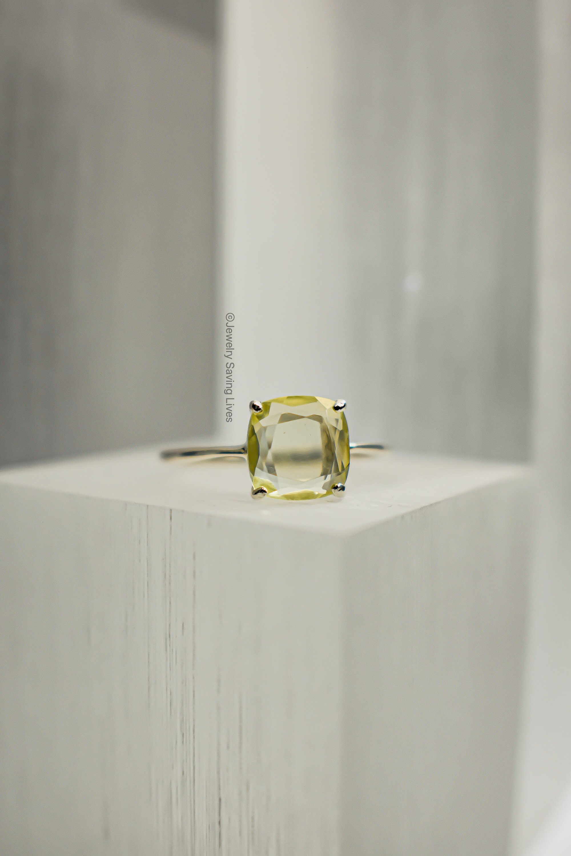 Natural Lemon Topaz Ring Topaz Ring Solitaire Stacking | Etsy