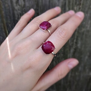 Large Natural Ruby Ring Raw Ruby Ring Genuine Ruby Gemstone - Etsy