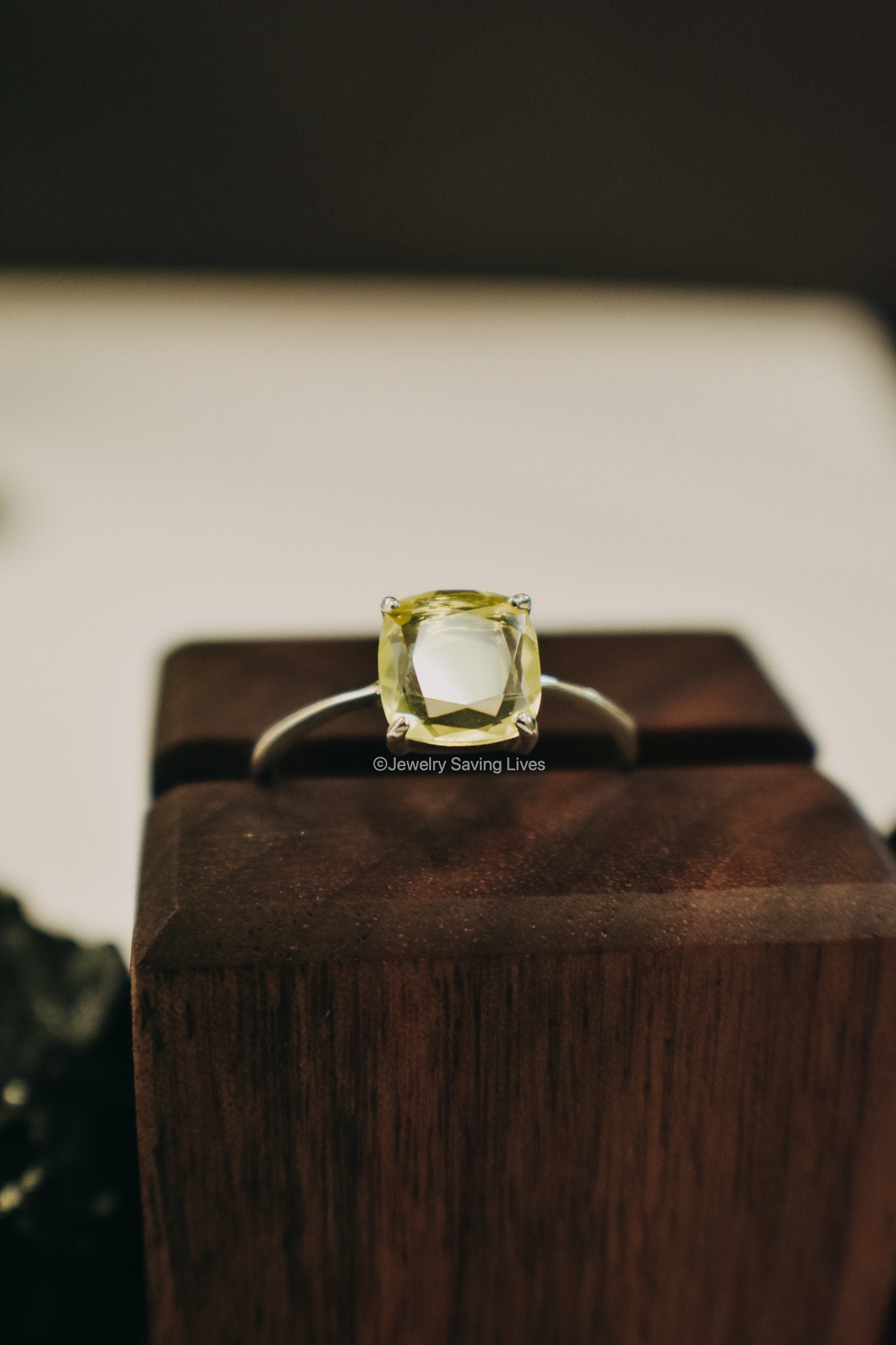 Natural Lemon Topaz Ring Topaz Ring Solitaire Stacking | Etsy