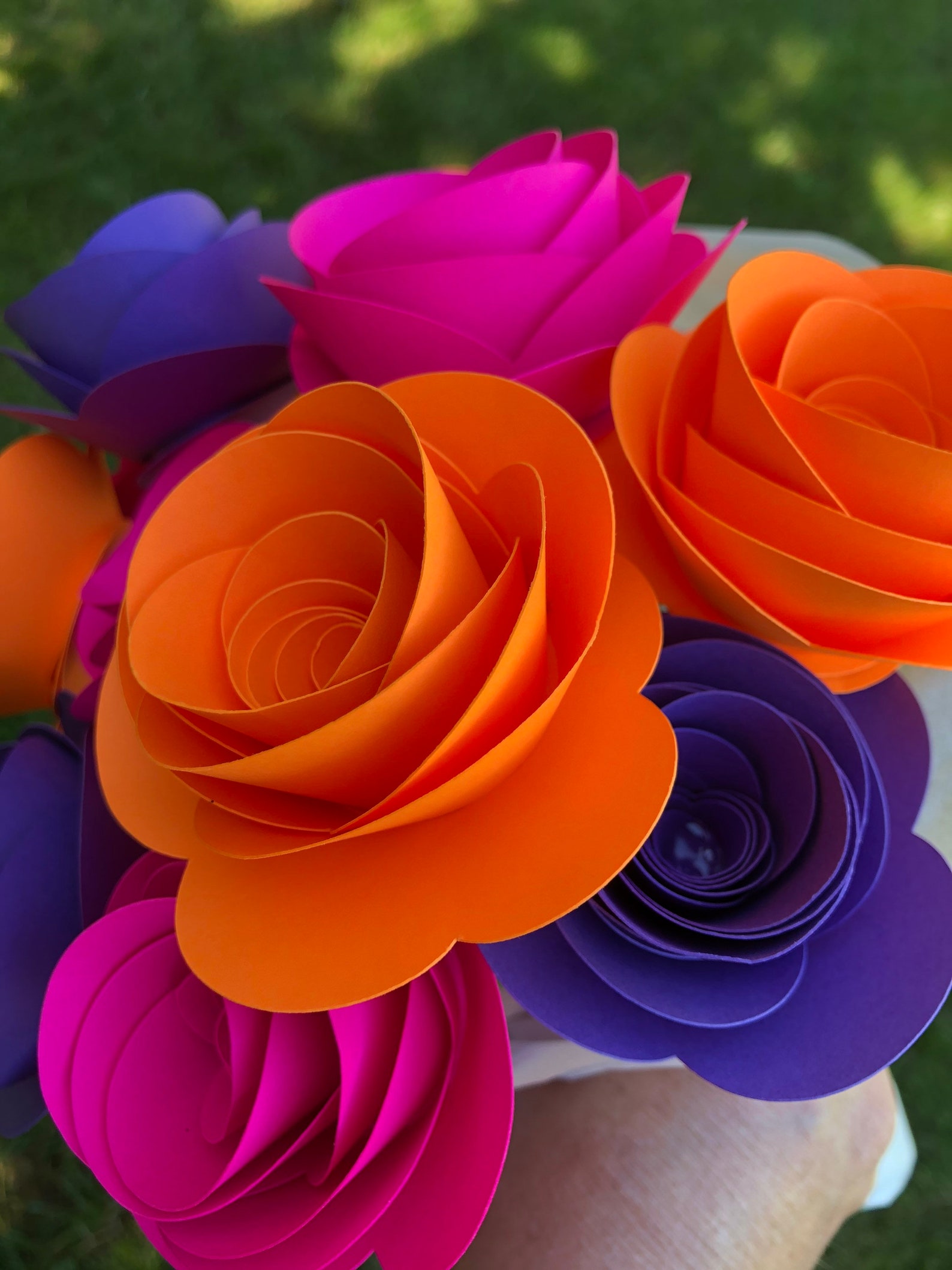 Paper Flower Bouquet Floral Gift Any Colors Paper - Etsy