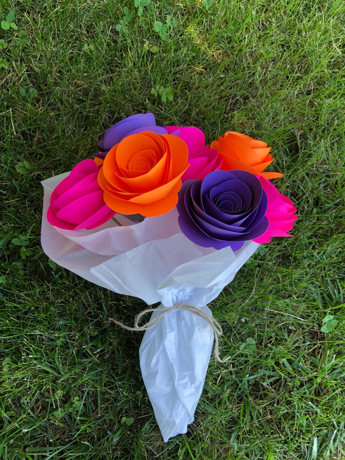 Paper Flower Bouquet Floral Gift Any Colors Paper - Etsy