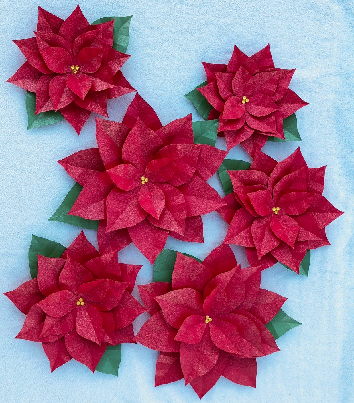 Large Poinsettia Paper Flower Template at Dennis Raleigh blog