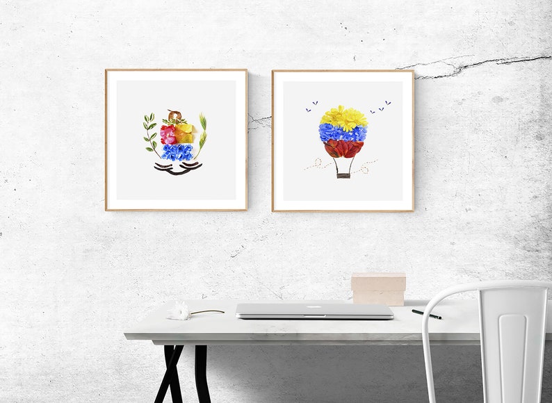 Venezuela Art, Escudo De Venezuela, Print, Art Made With Flowers ...