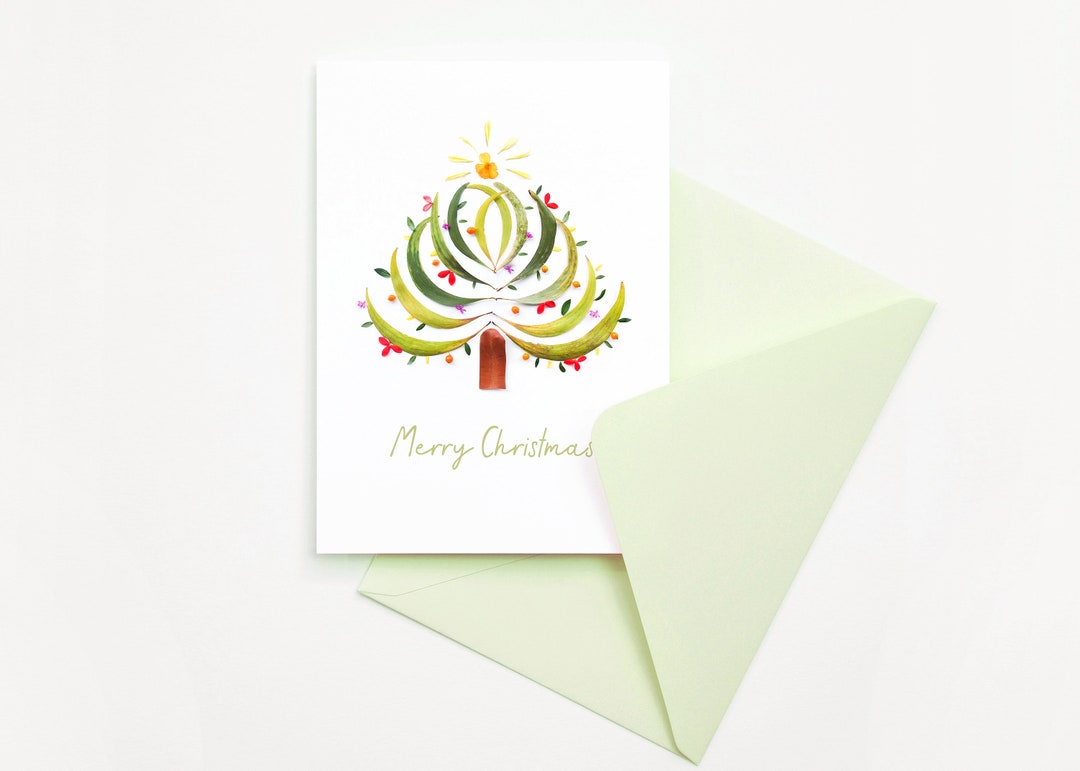 Christmas Card Printable Merry Christmas Greetings Card, Digital ...