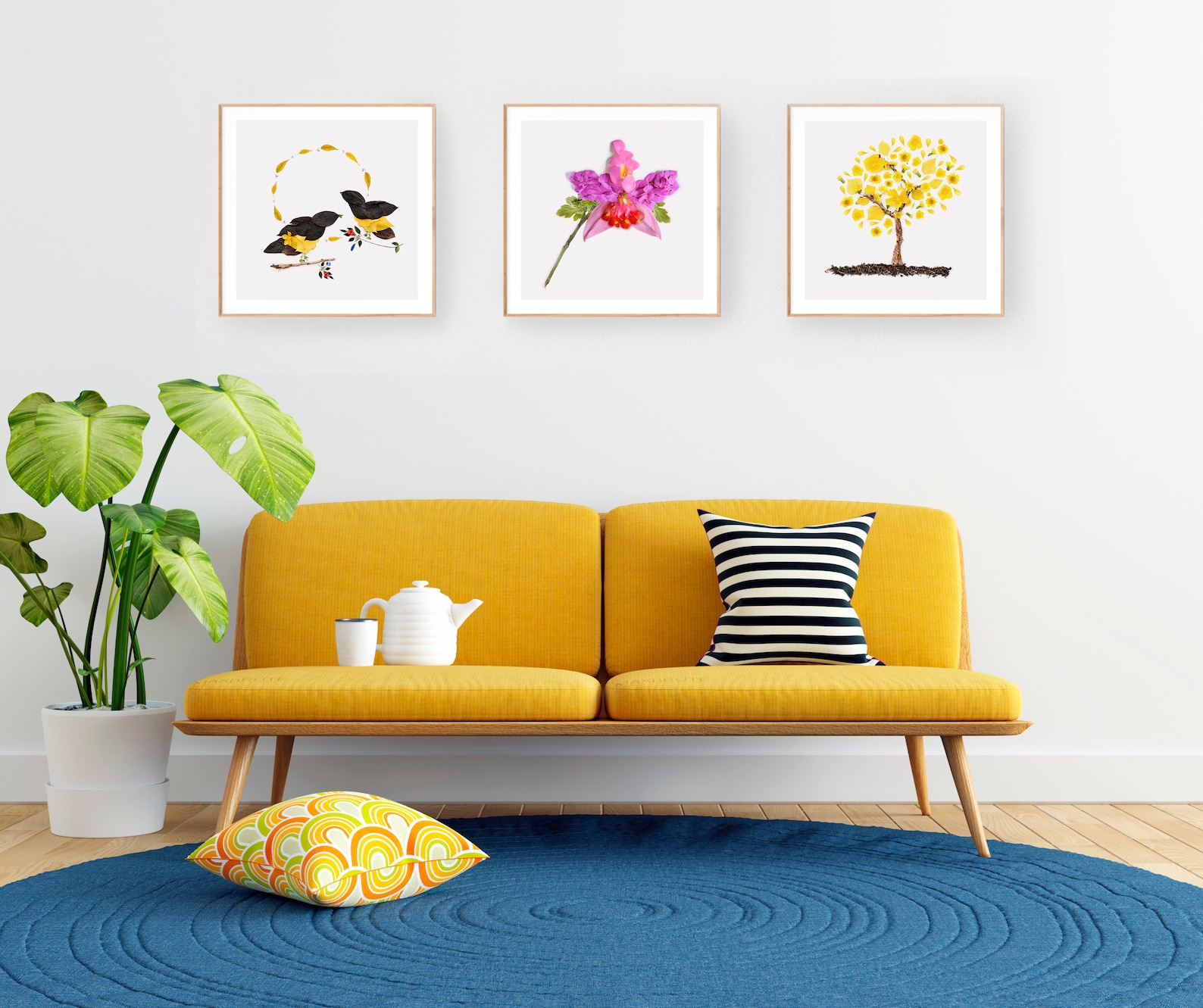 Venezuela Art set of three patriotic symbols of Venezuela | Etsy