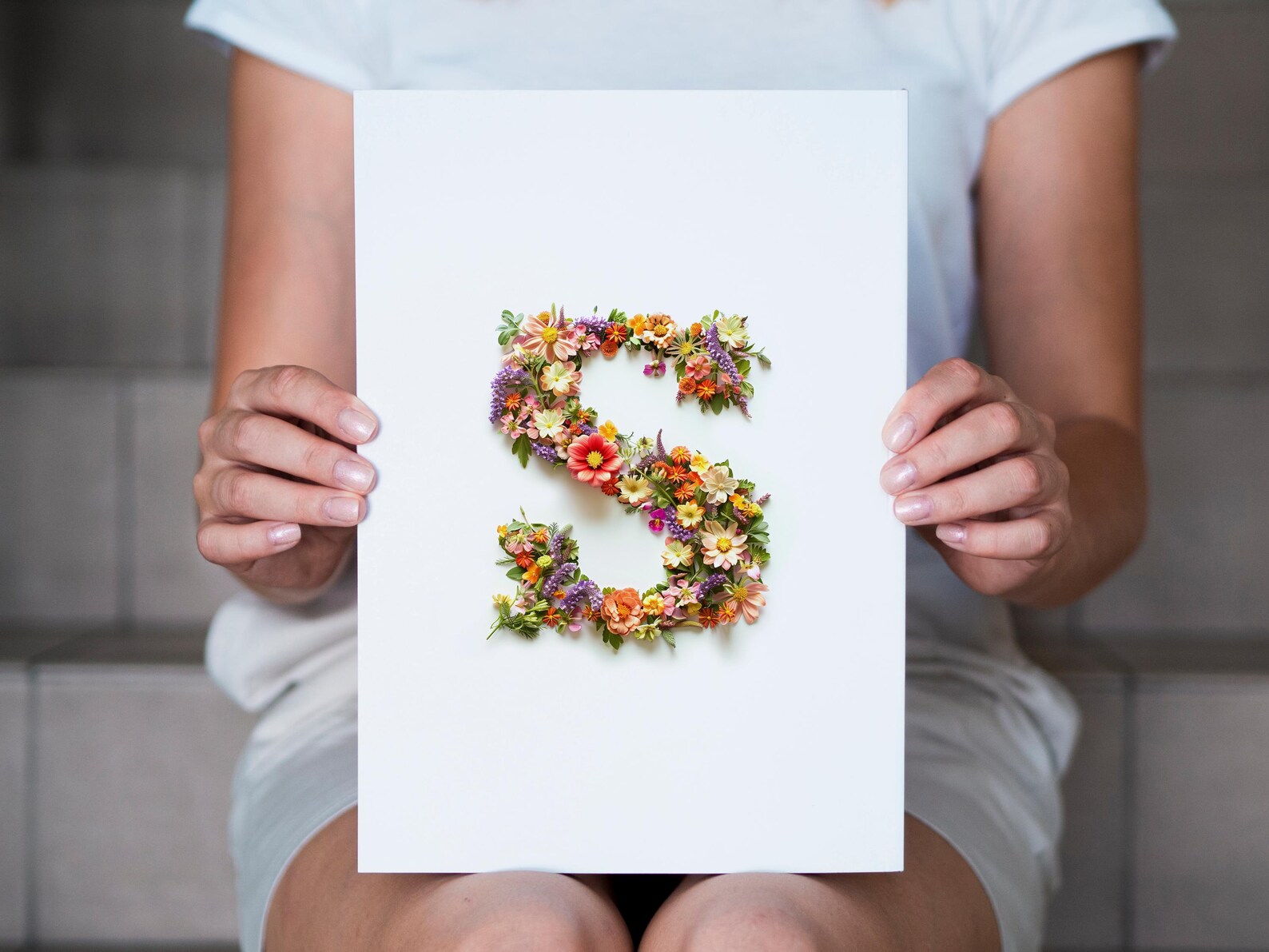 Letter S Poster, Nursery Wall Art, Initial S Capital Letters for Wall ...