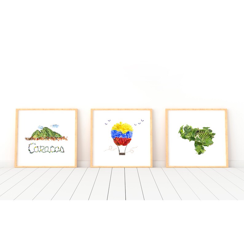 Venezuela Venezuela Art Map of Venezuela Made With Green - Etsy