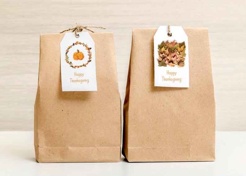 Thanksgiving Gift Tags Printable Favor Tags Happy Thanksgiving Gift ...