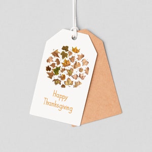 Thanksgiving Gift Tags Printable Favor Tags Happy Thanksgiving Gift ...