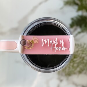 Personalized Stanley Cup Name Plate: Bridal Party Engagement Ring ...