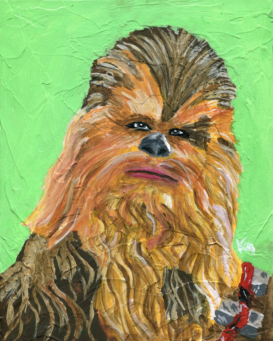 Star Wars Chewbacca Painting 8" X 10" Photo Print - Etsy