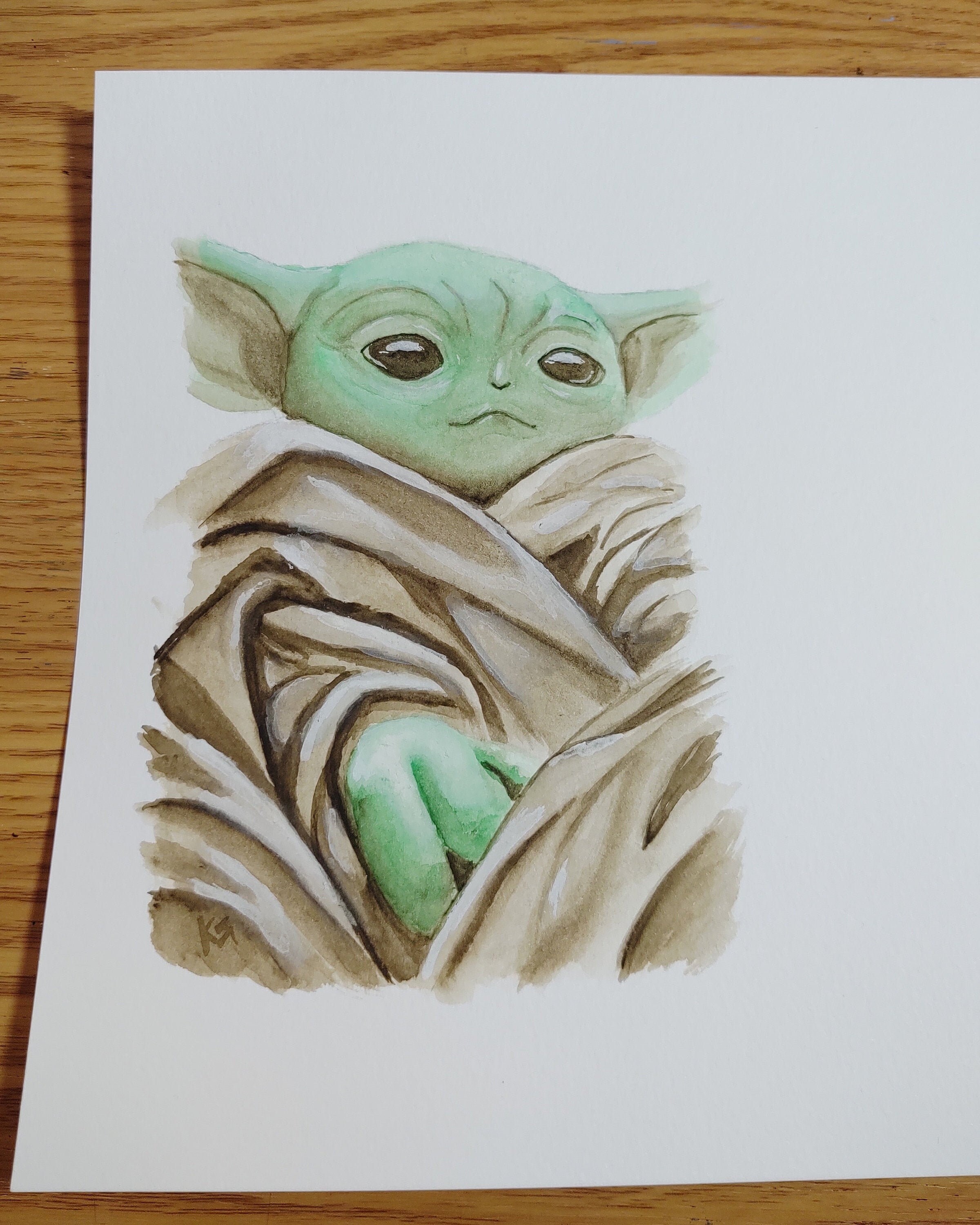 Star Wars Mandalorian Grogu Aka the Child Aka Baby Yoda 8 X 10 - Etsy