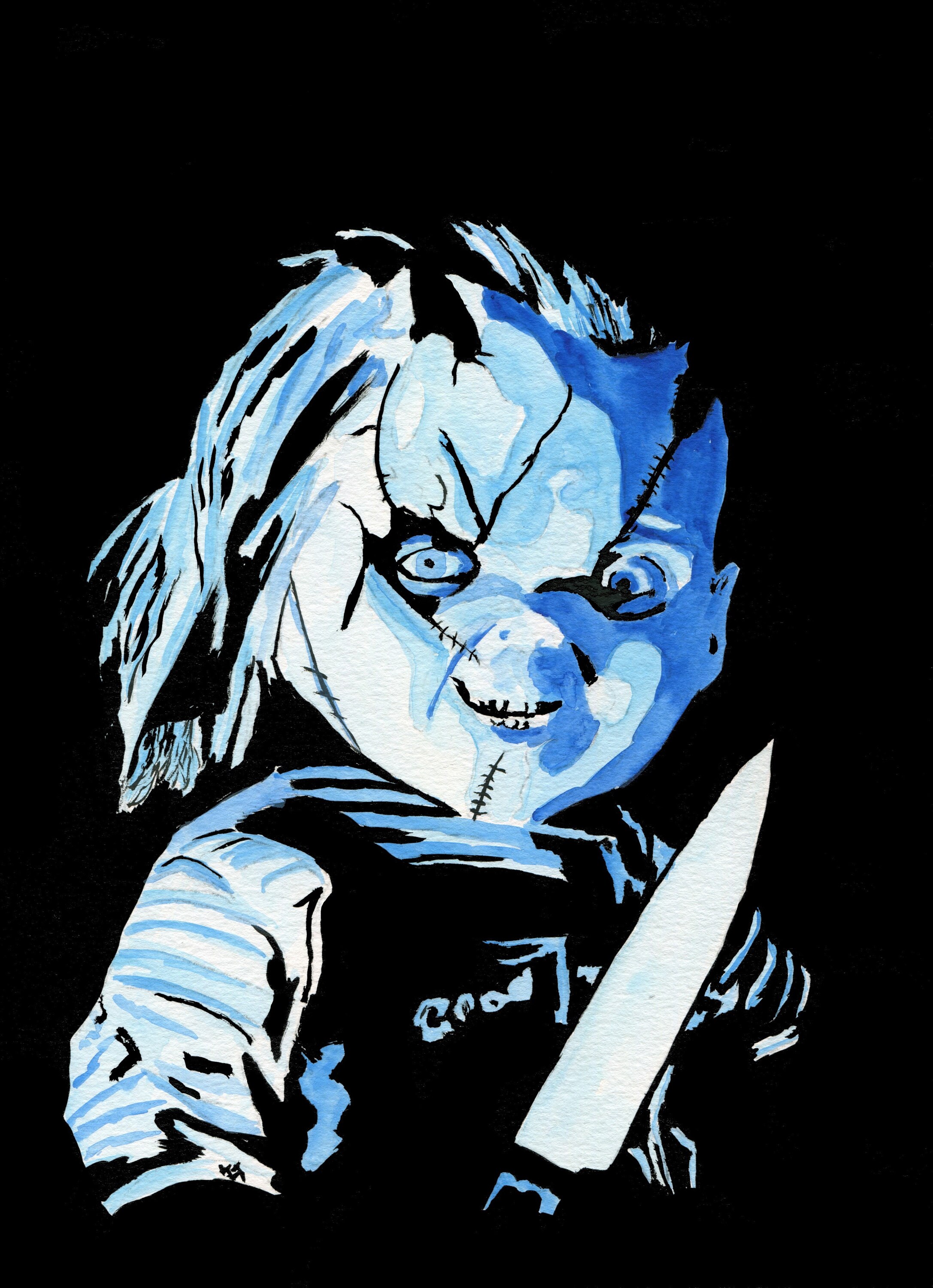 Child's Play Chucky Art Print 8" X 10" - Etsy