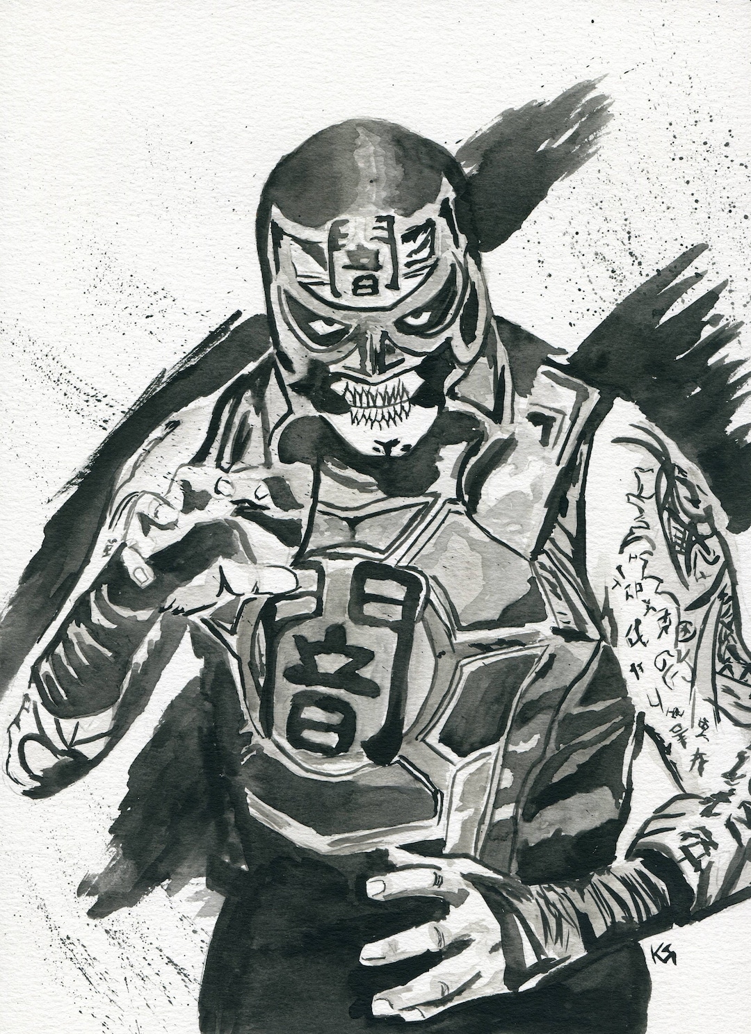 Penta El Zero Miedo Art Print, 8" X 10" Photo Print, AEW, Pentagon Jr ...