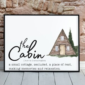Cabin Printable - Etsy